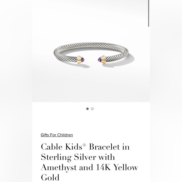 David Yurman | Accessories | David Yurman Cable Kids Amethyst Bracelet ...